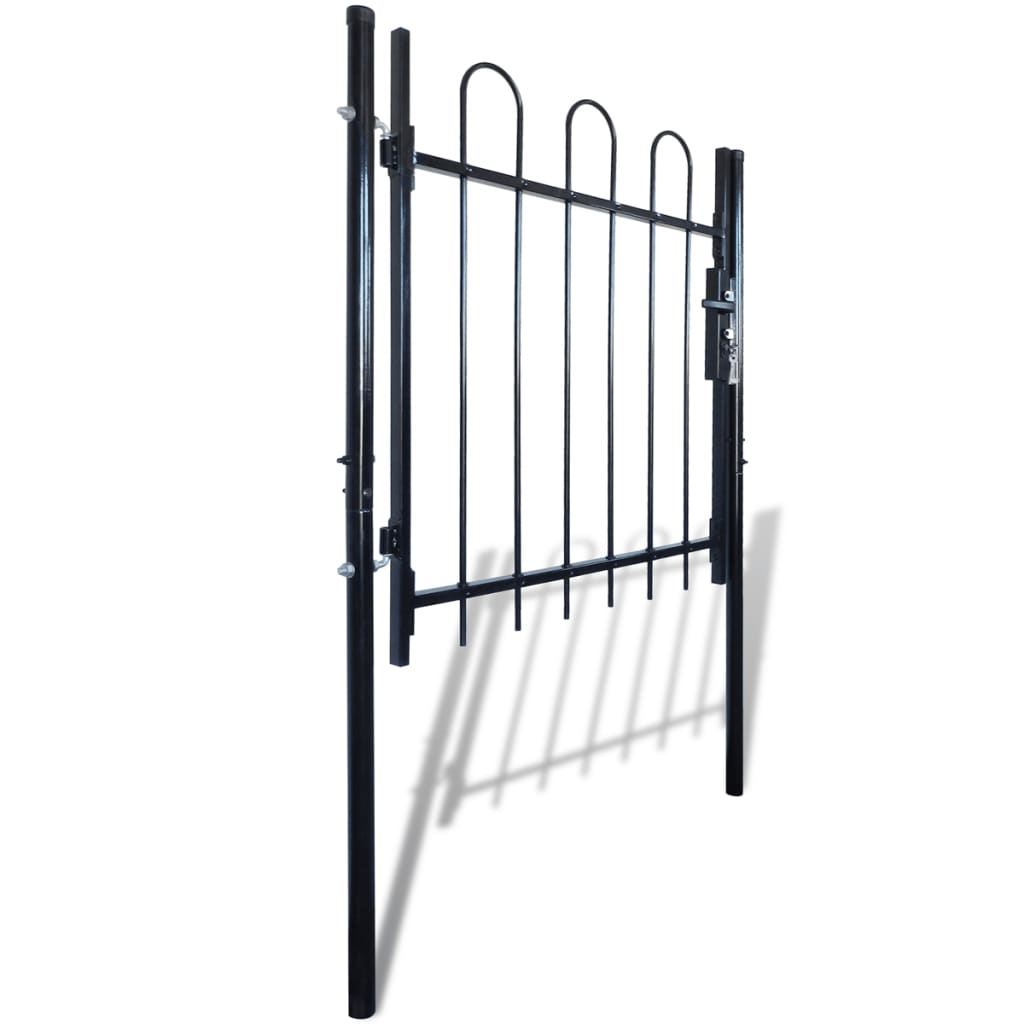 NNEVL Single Door Fence Gate with Hoop Top 100 x 120 cm – NNE Living