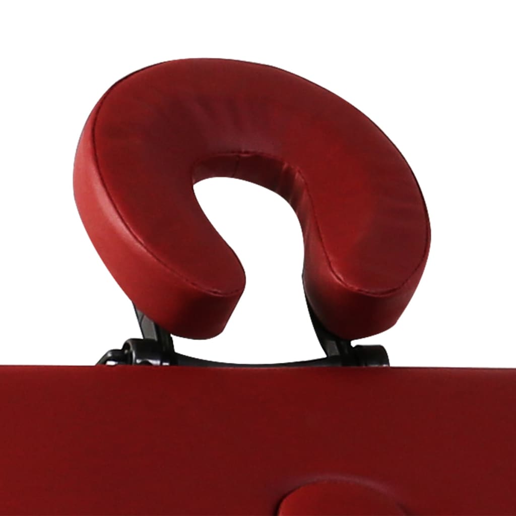 NNEVL Red Foldable Massage Table 3 Zones with Aluminium Frame – NNE Living