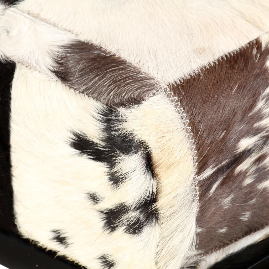 NNEVL Bench 110 cm Black Patchwork Genuine Goat Leather – NNE Living