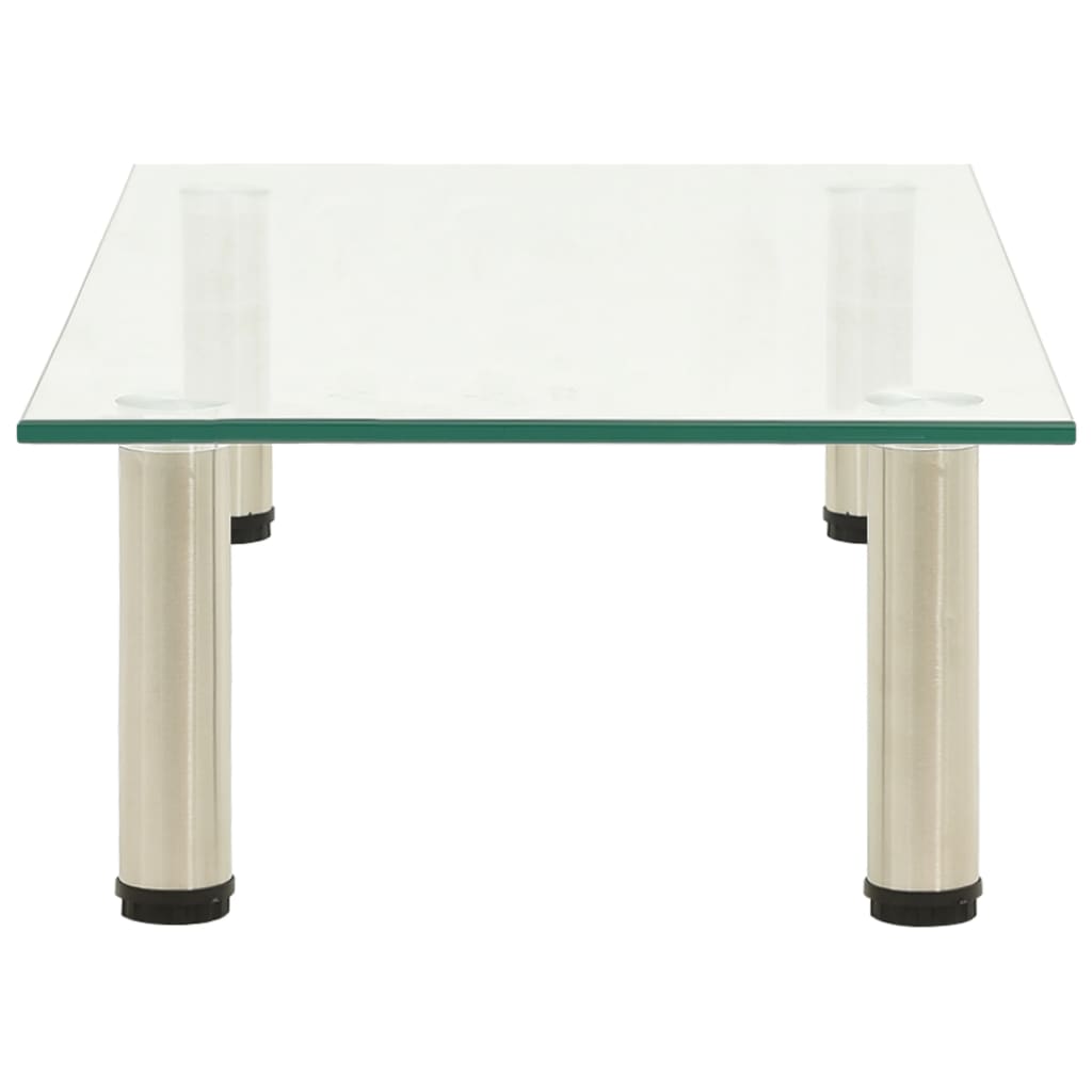 NNEVL TV Stand Transparent 60x35x17 cm Tempered Glass – NNE Living