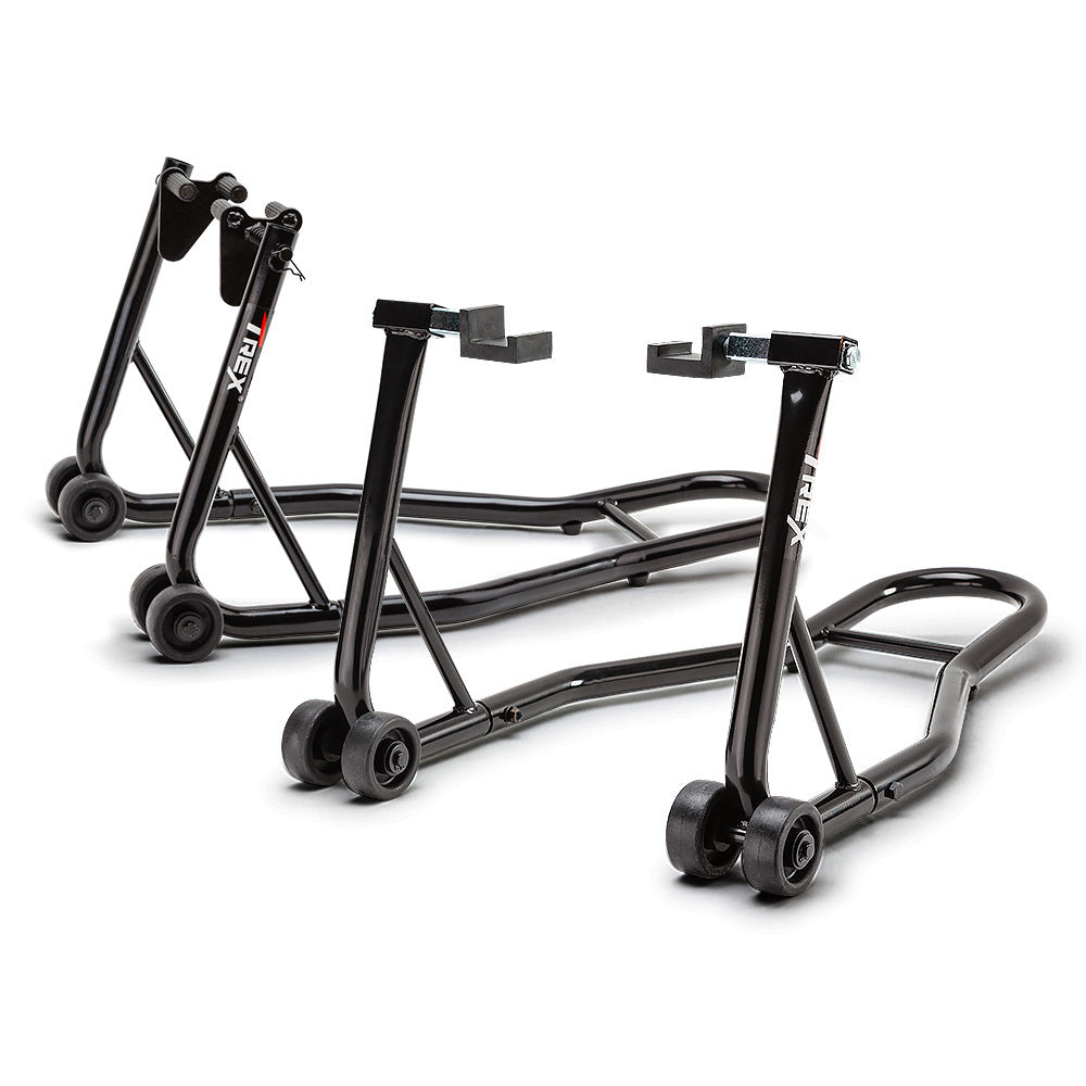 NNEMB Motorcycle Stands Front & Rear Heavy-Duty Motorbike Lift Paddock ...