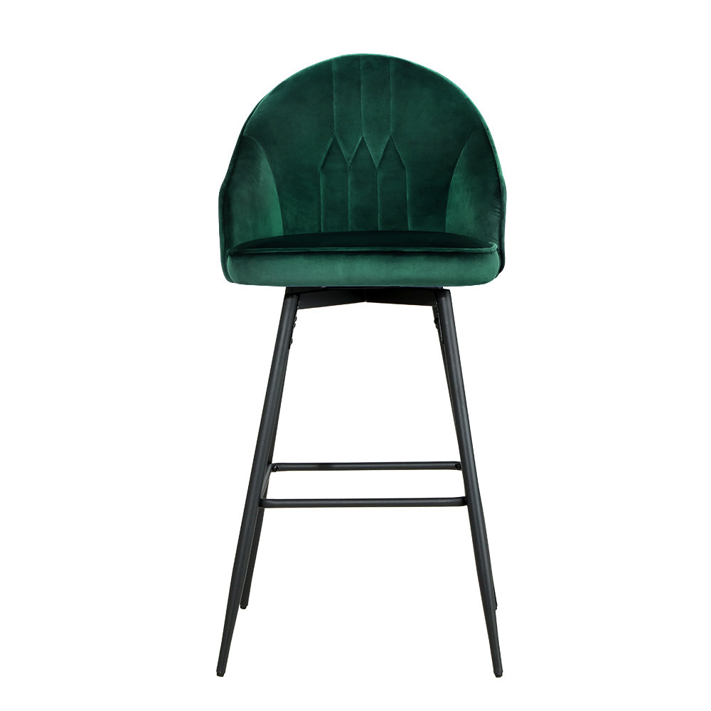 NNEDSZ Set of 2 Bar Stools Kitchen Stool Dining Chairs Velvet Chair Ba ...