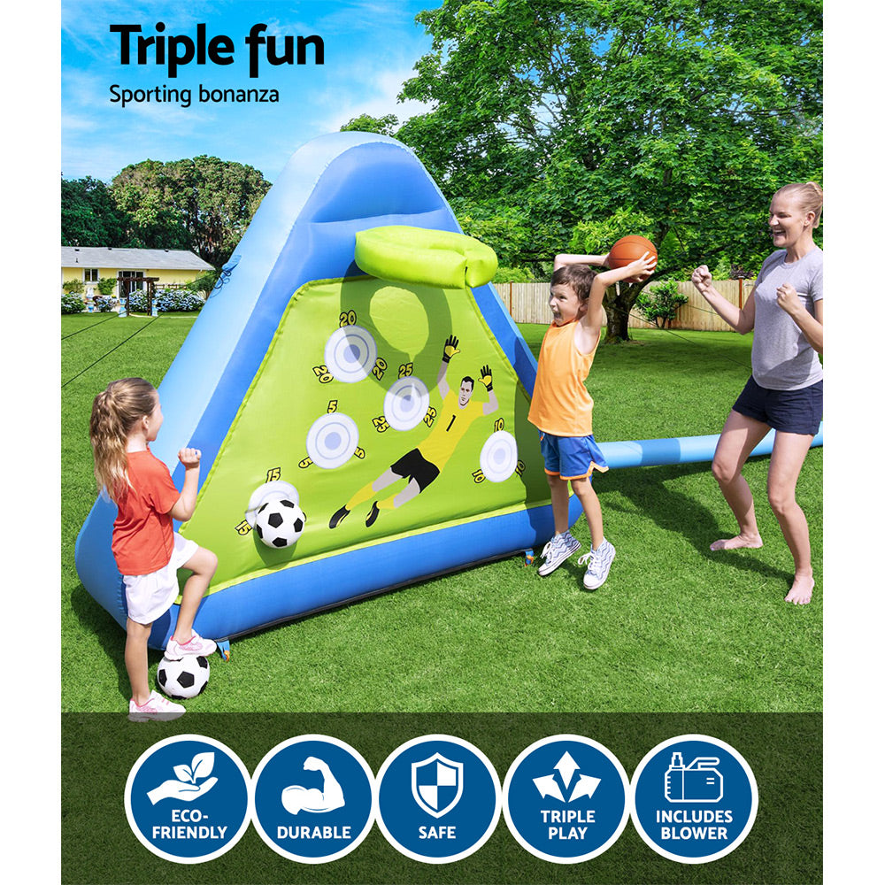 NNEDSZ Kids Inflatable Soccer basketball Outdoor Inflated Play Board S ...
