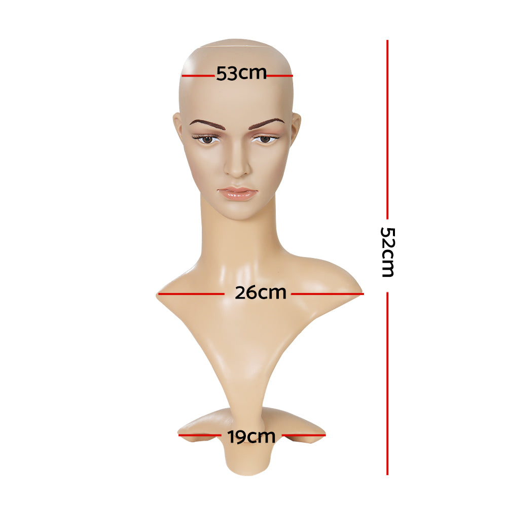 NNEDSZ Female Mannequin Head Dummy Model Display Shop Stand Profession ...