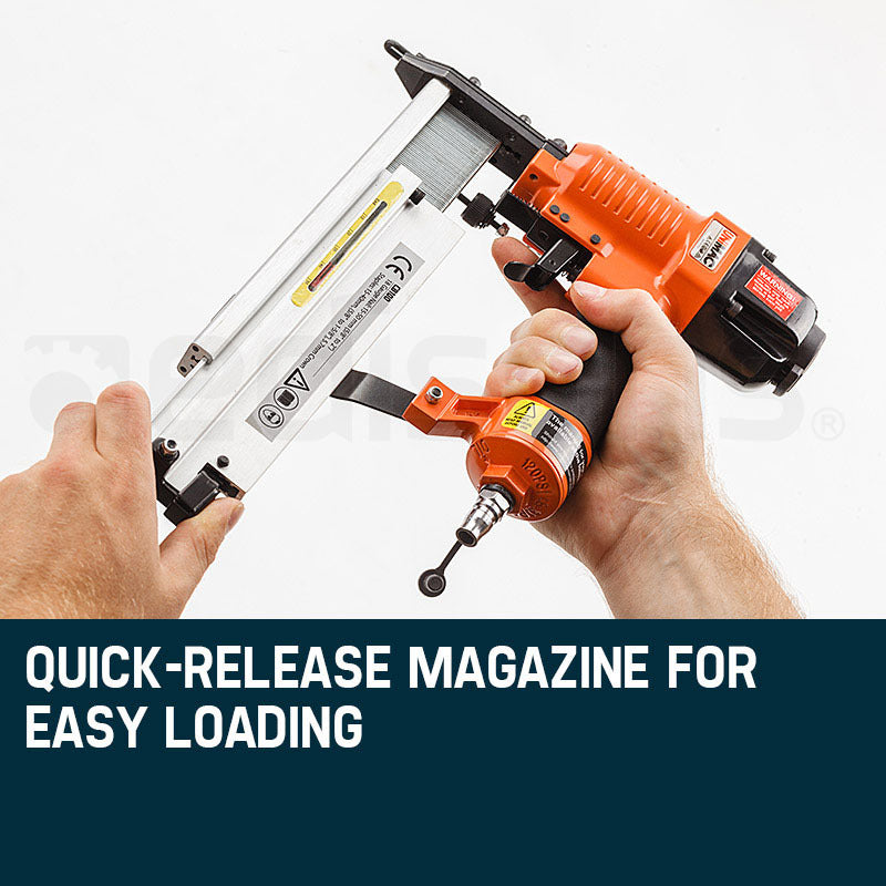 NNEMB 2in1 Air Brad + Staple Finishing Nail Gun Pneumatic Nailer Finis ...