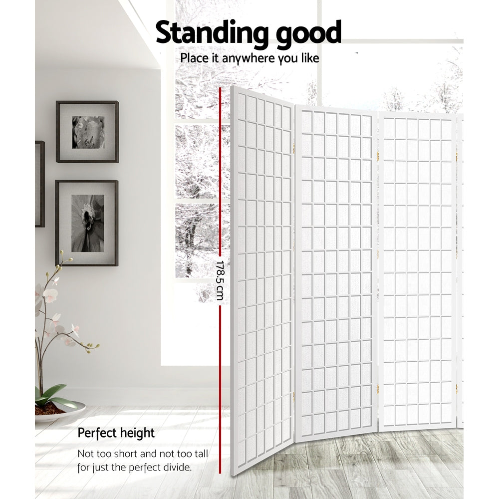 NNEDSZ 8 Panel Room Divider Privacy Screen Dividers Stand Oriental Vin ...
