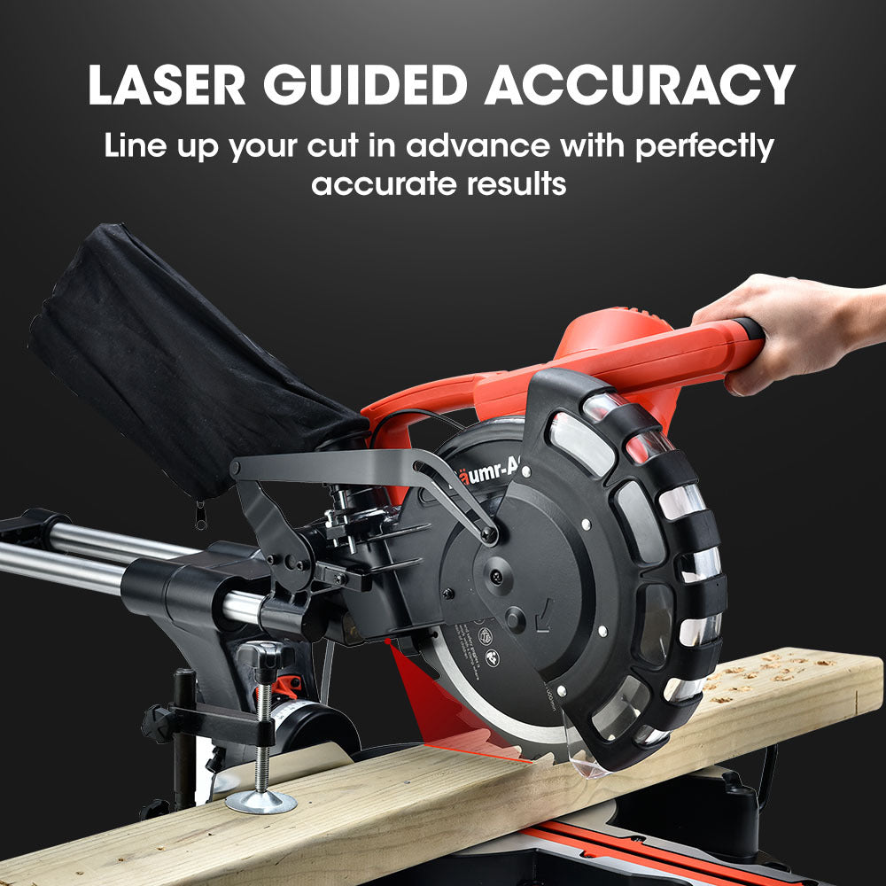 NNEMB 254mm Dual Bevel Sliding Compound Mitre Drop Saw – NNE Living