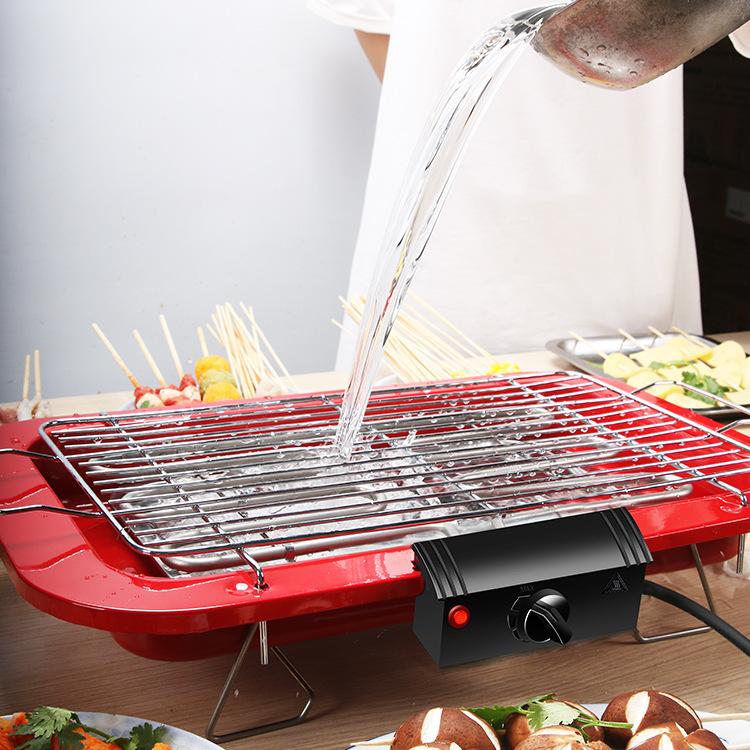 NNEDSZ Portable Electric BBQ Grill Teppanyaki Smokeless Barbeque Pan H ...
