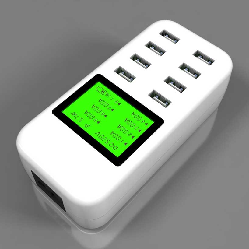 NNEDSZ 8 port USB Desktop Charger 5V/8A Multi Smart Fast Charging Stat ...