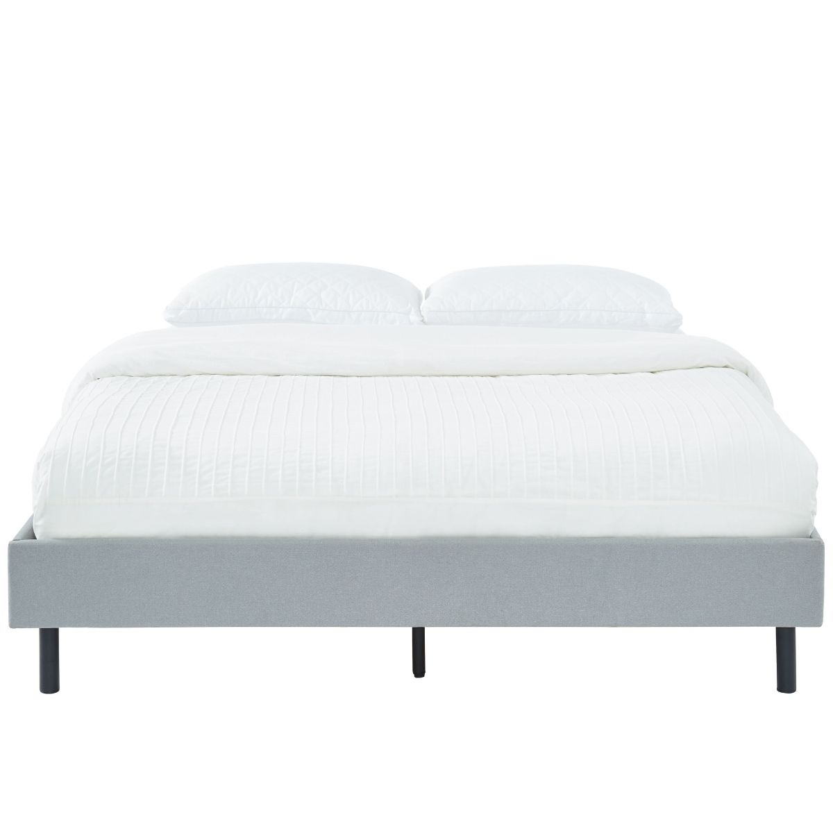 NNEDSZ Minimalist Stone Grey Bed Base Frame King – NNE Living