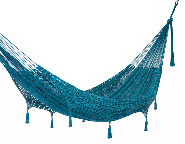 NNEDSZ Legacy King Size DeOutdoor Cotton Mexican Hammock in Bondi Colo ...