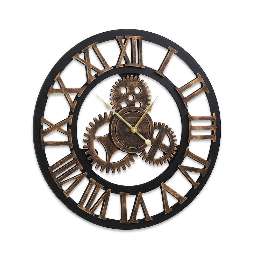 NNEDSZ Wall Clock Modern Large 3D Vintage Luxury Clock Enduring Home O ...