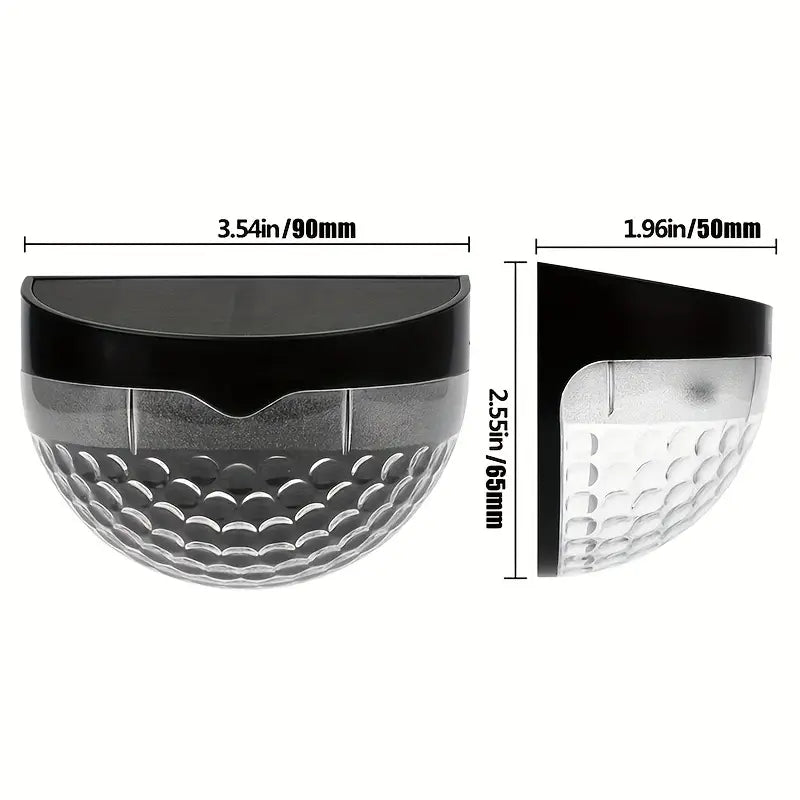 NNETM Illuminate Your Holidays: 4-Pack Solar Fence Lights for Festive ...