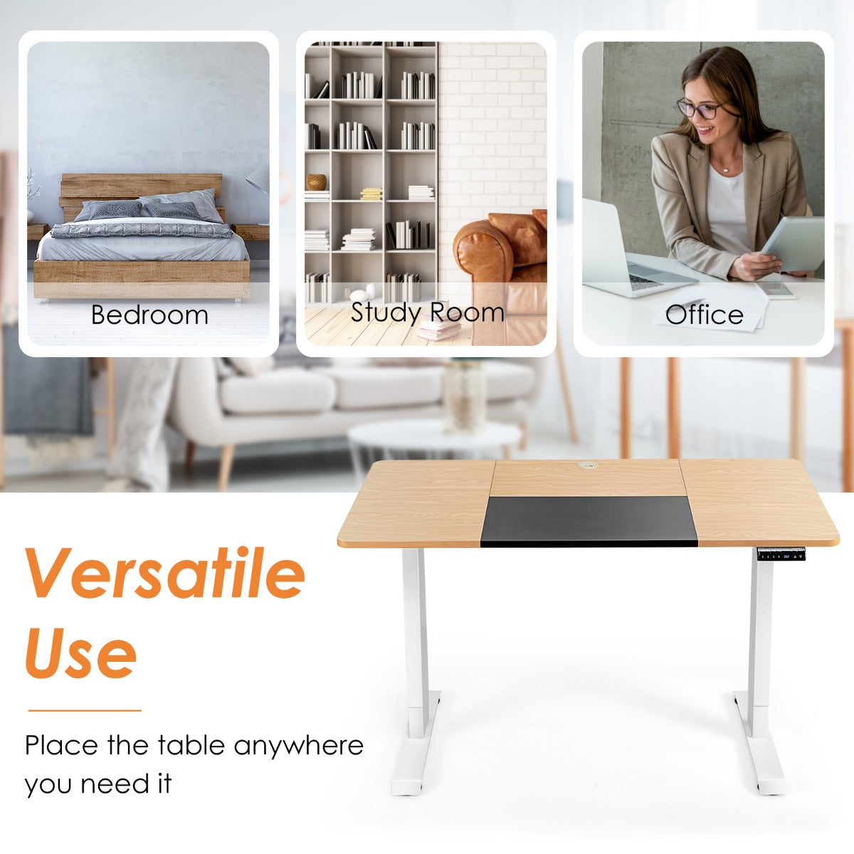 NNECW Electric Height Adjustable Standing Desk for Home & Office – NNE ...