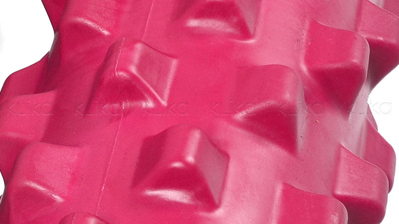 NNEDPE Powertrain EVA Grid Foam Massage Yoga Roller 30x15cm -Dark Pink ...