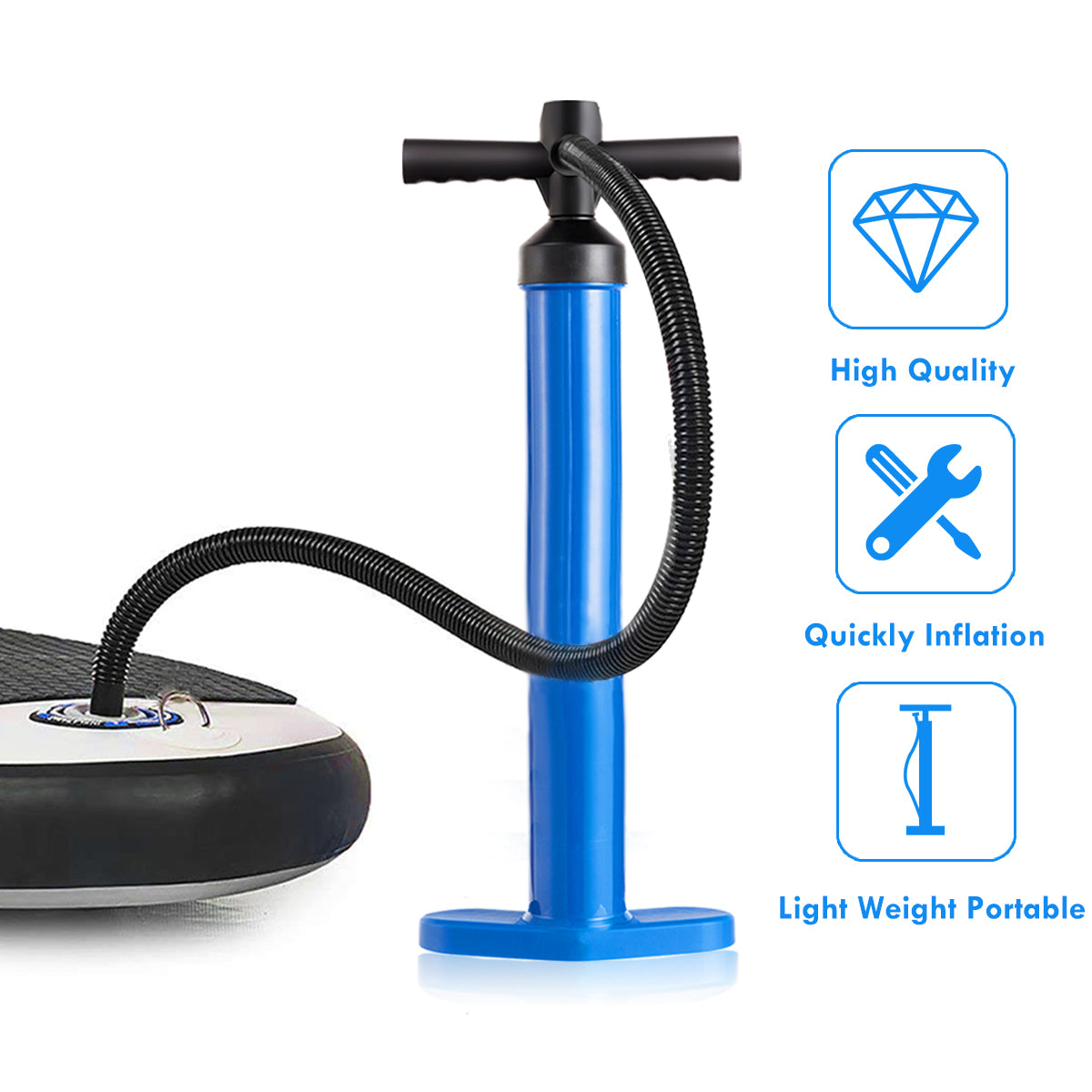NNECW High Pressure SUP Hand Pump with Max 29psi for Inflatable SUP Bo ...